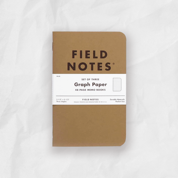 Field Notes - Kraft Notebook Set (3 Pack) - Graph Paper - Square – Our ...